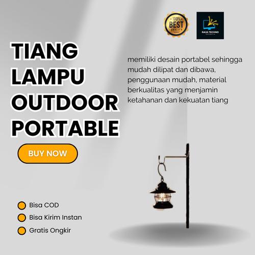 Jual Tiang Lampu Outdoor Portable Camping Light Pole 96cm - Jakarta ...