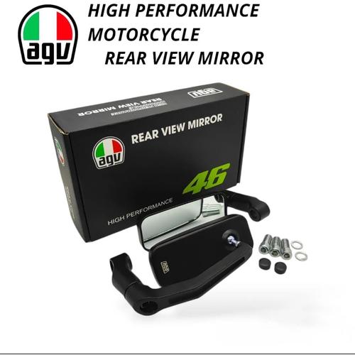 Jual AGV New Spion Model Harley Kotak Universal Honda Yamaha - Hitam ...