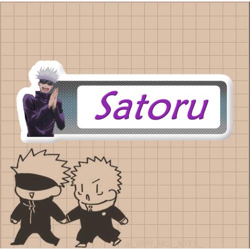 Jual ㊙️ Sticker Anime Jepang Label Nama JUJUTSU KAISEN - SATORU GOJO ...