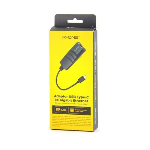 Jual TYPE C TO LAN RJ45 - CONVERTER USB TYPE-C TO LAN ETHERNET R-ONE ...