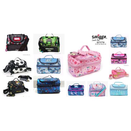 Jual Smiggle Lunch Bag Boy-Girl/Ariel, Minecraft/ Tas Bekal Anak/ Kado ...