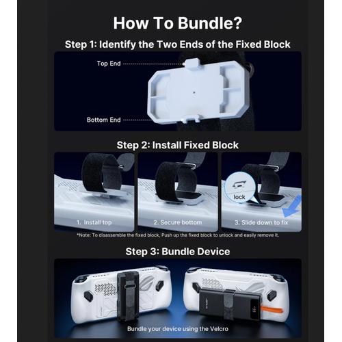 Jual JSAUX Modcase for ROG Ally Casing ROG ally Modcase - Ally X, White ...