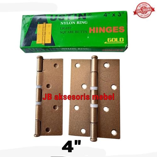Jual ENGSEL PINTU JENDELA NYLON NILON 4" AUSTIN / ENGSEL KUPU KUNING 10 ...