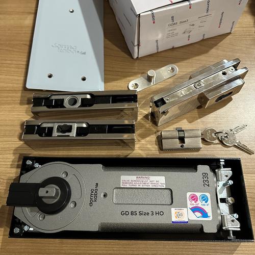 Jual Floor Hinge Dormakaba GD85 Complete Patch Fitting Glass Door GD 85 ...