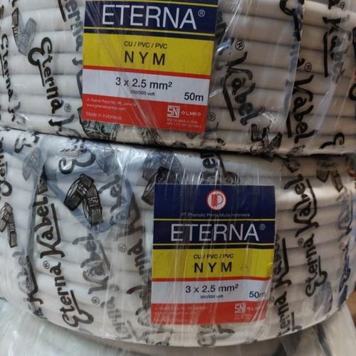 Jual Kabel Listrik Eterna NYM 3 x2.5 mm Kawat Putih 50 Meter 50M - Jakarta Selatan - MHATeknik ...