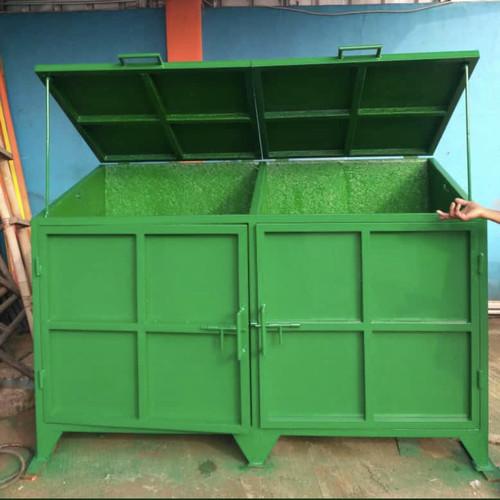 Jual Tempat Sampah/Bak Sampah Kontainer Besi Portable 800 Liter - Kab ...