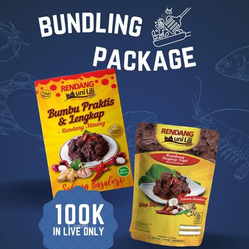 Jual PAKET BUNDLING (Bumbu rendang 500 gr + Rendang daging 120 gr) UNI ...