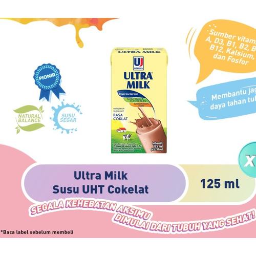 Promo Susu ULTRA Milk Rasa Cokelat UHT Fresh Milik 125 ml - - Kikhyo ...