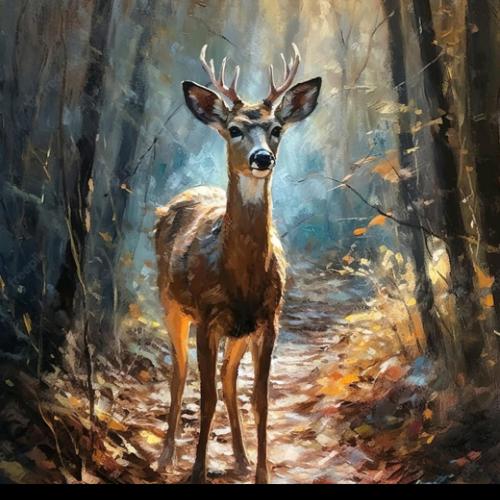 Jual lukisan rusa lukisan nya saja - Kab. Bandung - Nurilaa art | Tokopedia