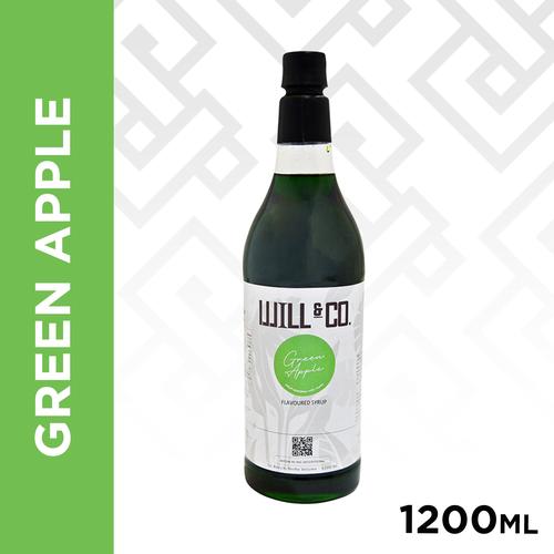 Promo Sirup Green Apple Premium Will&Co 1.2 Liter - Sirup Rasa Apel ...