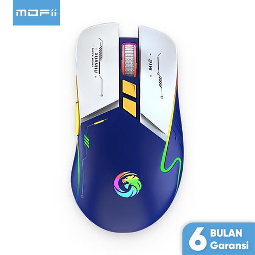Promo MOFii Gaming Mouse Wireless RGB Light Rechargeable Baterai ...