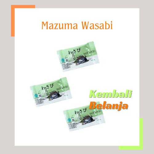 Jual Mazuma Wasabi Sachet 2,5 Gram/ Wasabi Paste Sachet/ Wasabi Halal ...