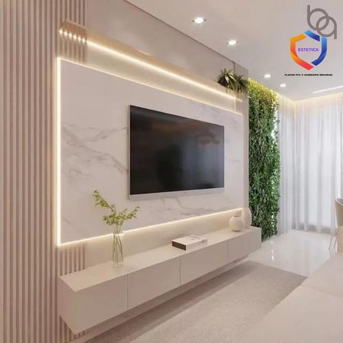 Jual UPVC Panel Marmer Pengganti HPL Panel Backdrop TV Harga Per Lembar ...