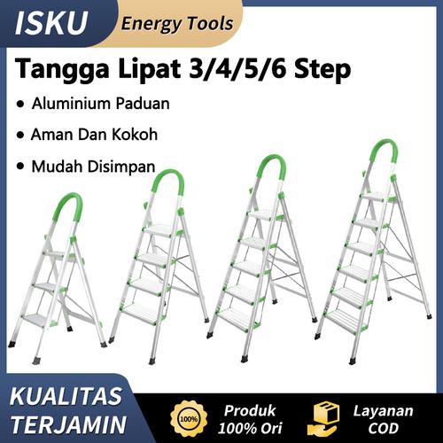 Promo Isku Tangga Lipat 3/4/5/6 Step/Tangga Lipat Minimalis Household ...