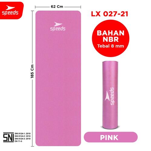 Promo SPEEDS Matras Yoga Karet Yoga Mat Olahraga Senam Lantai 027-21 ...