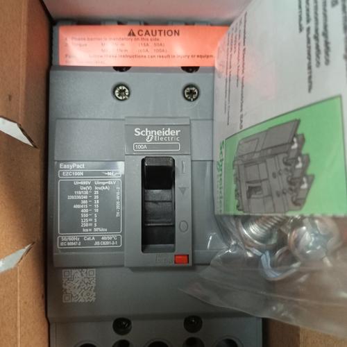 Jual MCB BREAKER SCHNEIDER EZC100N 3P 100A 80A 75A 60A EZC100N3100 ...