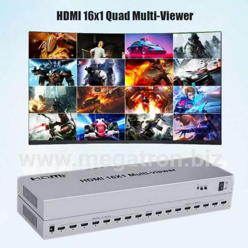 Jual HDMI 16x1 Multi-Viewer (pembagi layar 16/8/4) - Seamless Switching ...