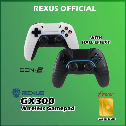 Jual Rexus GX300 Dual Mode Wireless Bluetooh Gamepad Joystick GX 300 ...