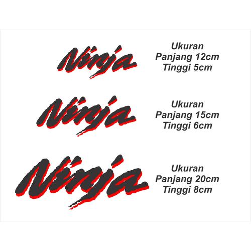 Jual Stiker Ninja Motor | Sticker Cutting Ninja Motor - HitamPutih ...