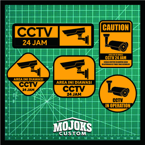Jual stiker cctv 24 jam waterproof - 5, Print - Kab. Tangerang - Mojoks ...