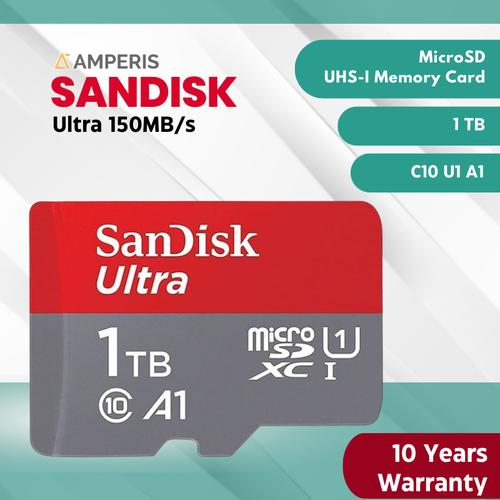 Promo SANDISK ULTRA Micro SDXC 1 TB 150 MB/s | A1 UHS-1 Class 10 FHD ...