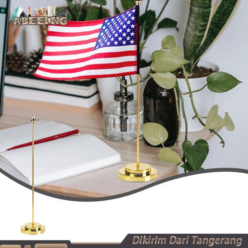 Jual Standing Bendera Tiang Bendera Stenlis 30cm Tempat Bendera Meja ...