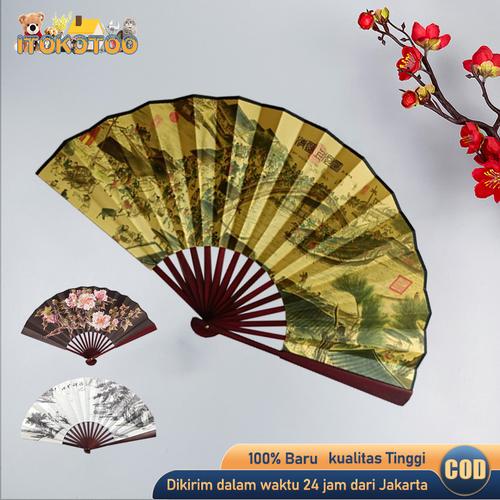 Jual Kipas Lipat Cina Besar Kipas China Tradisional - Hitam - Kota ...