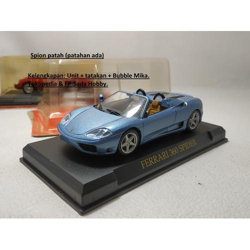 Jual Diecast Hachette 1/43 Ferrari 360 Spider Biru - Kota Surabaya ...
