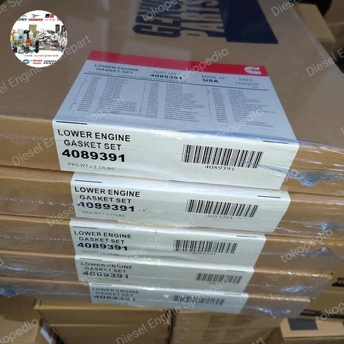 Jual 4089391 / 3801007 / 4376512 gasket lower set cummins kta19 / kt19 ...