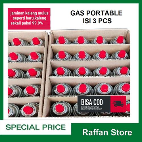 Jual 3 Pcs Gas Portable / Gas Kaleng / Gas Kamping / Gas Tabung Isi ...