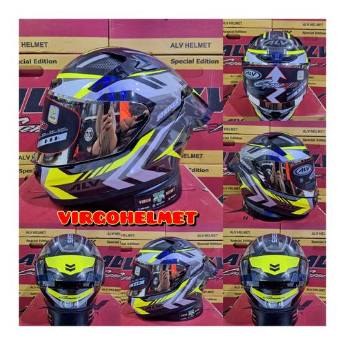 Jual HELM ALV GENESIS MOTIF STRIKER YELLOW SNI - M - Kab. Bekasi ...