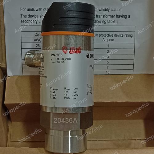 Jual IFM PN7003 / PRESSURE TRANSMITTER SENSOR IFM EFECTOR PN7003 - Jakarta Barat - Aurora7jaya ...