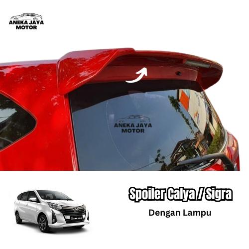 Jual Spoiler Mobil Calya Sigra Dengan Lampu Warna Body Plastik ABS ...