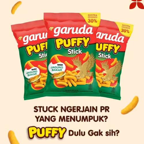 Jual GARUDA Puffy Stick Rasa Jagung Bakar 45g/Chiki Puffy Stik Garuda ...