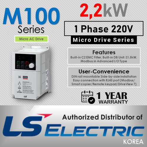 Promo Inverter LS LSLV0022M100-1EOFNS 2.2 KW 3 HP 1 Phase 200V~230V ...