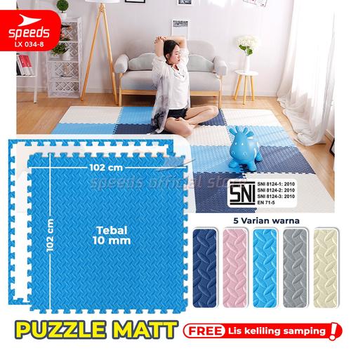Promo SPEEDS Evamat 103x103cm Matras Puzzle Karpet Empuk Eva Mat 034-8 ...