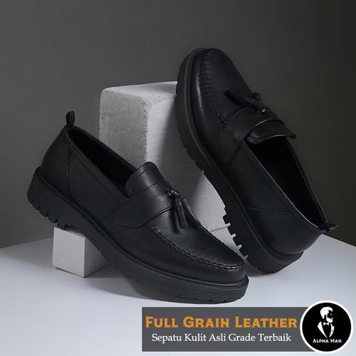 Jual Sepatu Loafers Pantofel Pria Model Slip On Formal Kantor Kulit ...