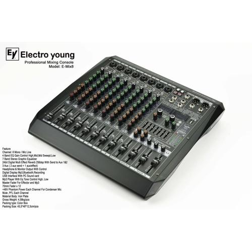 Jual MIXER AUDIO ELECTRO YOUNG E MIX 8 / EMIX8 / EMIX 8 ORIGINAL ...