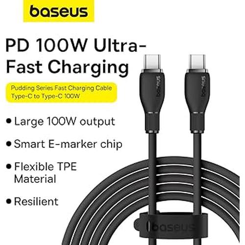 Jual Baseus Kabel Pudding Series Charging Data Cable Type C to Type C ...