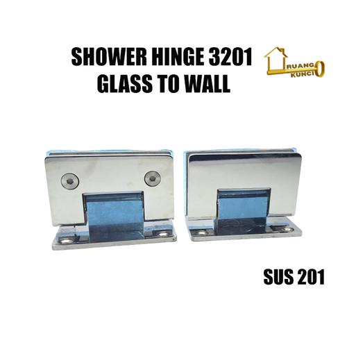 Jual Engsel Shower Polos Shower Hinge 3201 Glass To Wall - Jakarta ...