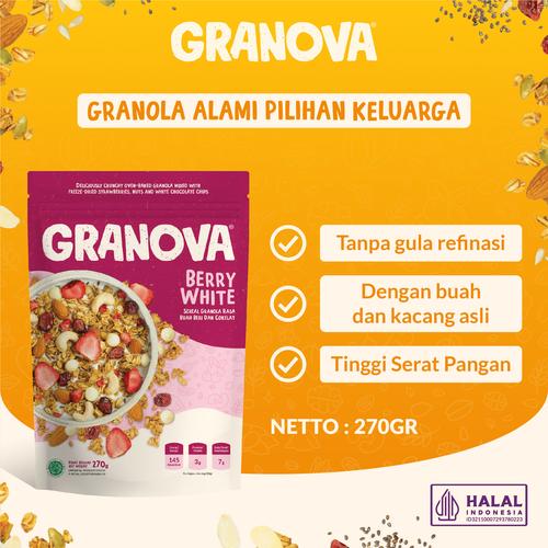 Jual Granova - Granola Berry White 100gr / 270gr - Sereal, Sarapan ...