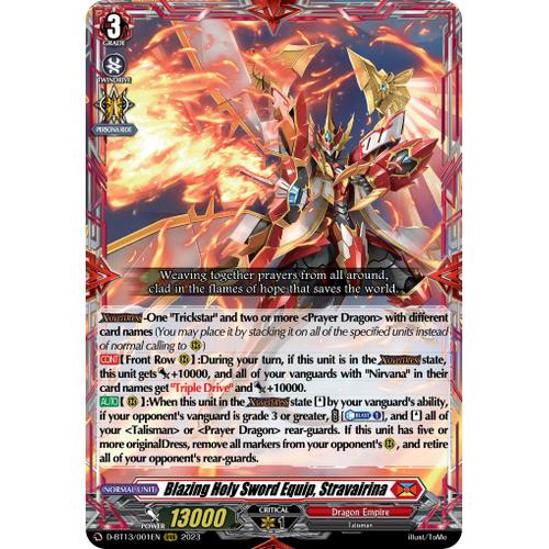 Jual D-BT13/001EN Blazing Holy Sword Equip, Stravairina | VGD English - RRR - Jakarta Barat ...