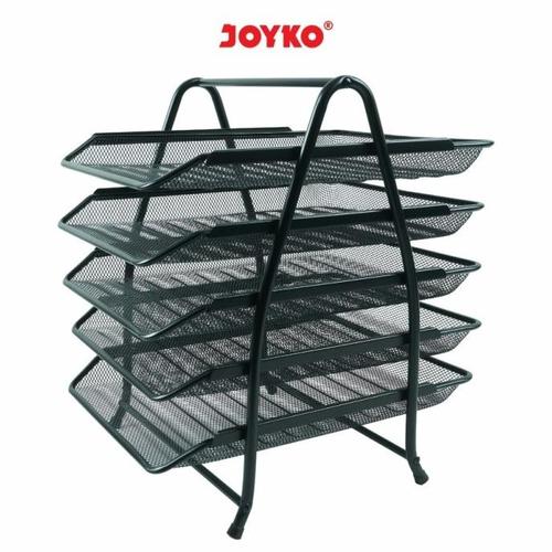 Jual Baru Document Letter Paper Tray Rak Besi 5 Tier Tingkat Susun ...