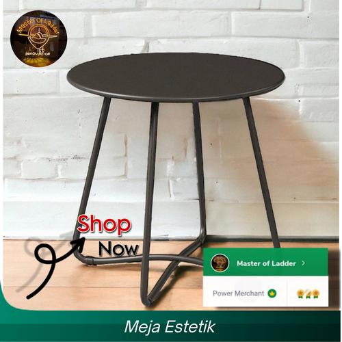 Jual Meja Teras Estetik Coffe Table Minimalis 36x45 Cm Meja Outdoor ...
