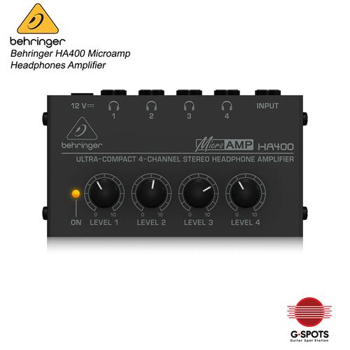 Jual Behringer HA400 Microamp 4-Channel Stereo Headphones Amplifier ...