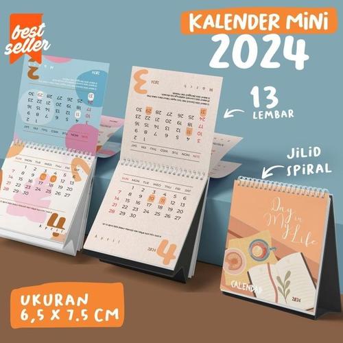 Jual ATE01 KALENDER SUPER MINI 2024 | KALENDER MEJA MINI | SOUVENIR ...