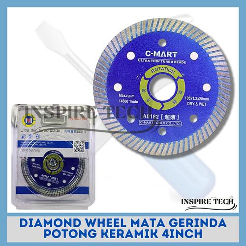 Promo Diamond Wheel C-MART Mata Gerinda Potong Keramik Granit Marmer 4 ...