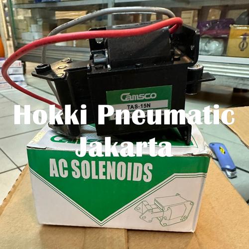 Jual Camsco coil solenoid valve tarik TAS-15N AC220V 2kg 15mm - Jakarta ...