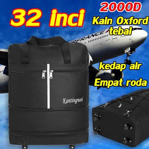 Jual koper 32/36/38/40 inci tebal tahan air koper koper fiber tas koper ...