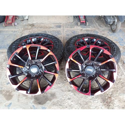 Jual Pelek bekas racing hsr hollo ring 18 H6x139 pajero fortuner hilux ...